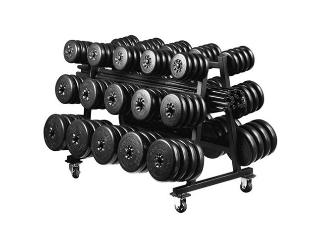 York Mobile Cardio/Aerobic Barbell Set Rack - Adamant Barbell