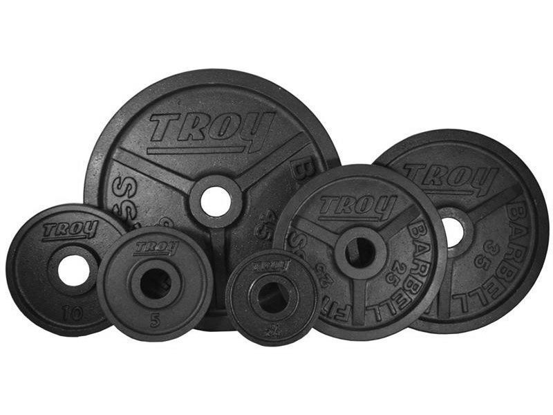 Troy Premium Calibrated Deep Dish Weight Plate Black