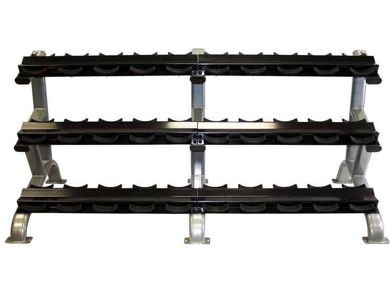 Troy 15-Pair Pro-Style Dumbbell Rack - Adamant Barbell