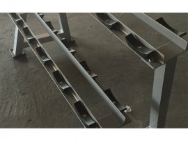 Intek Armor Series Dumbbell Set 5-50lb with Rack - Adamant Barbell